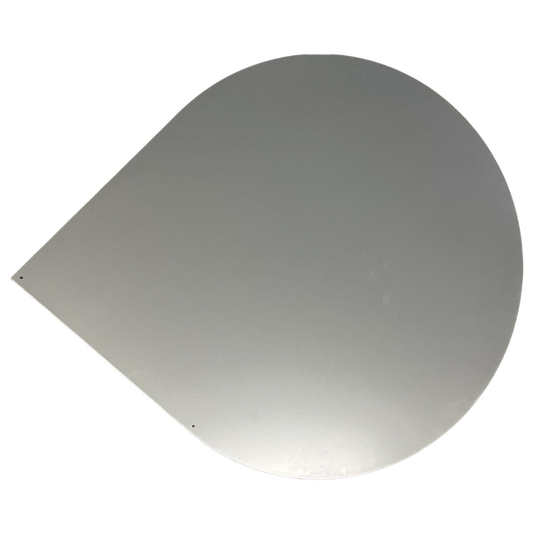 Vloerplaat druppel 1000x1000mm, staal grijs | druppel1000